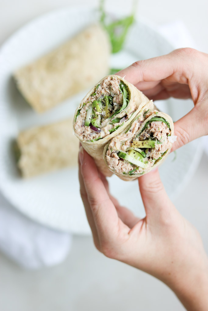 Wraps med tun - Opskrift på tunwrap med grøntsager
